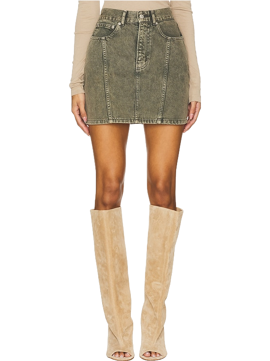 MOSCHINO Moschino Jeans Grey Denim Mini Skirt